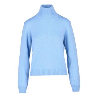 Ballantyne Femme, Pulls, Bleu, Taille: 42 FR Pull en laine à col roulé