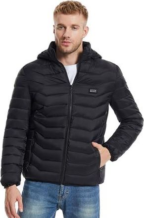 Generico Veste chauffante &eacute;lectrique, Veste chauffante | Manteau thermique dhiver avec recharge USB, vestes chaudes | Vestes de ski pour hommes &agrave; 3 vitesses de