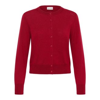 Part Two Cardigan - Femme - Pulls - Rouge - Taille: 46 FR