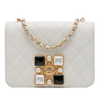 Chanel Sac &agrave; rabat Pre-owned - Femme - Pre-owned - Blanc - Taille: ONE Size