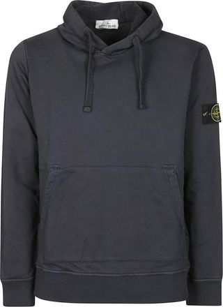 Stone Island Homme, Sweatshirts et sweats &agrave; capuche, Bleu, Taille: L SweaT-shirt &agrave; Capuche avec Poche Kangourou