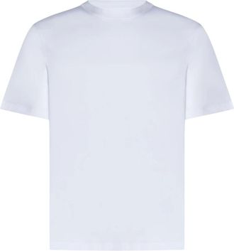 Brunello Cucinelli Homme, Tops, Blanc, Taille: 3XL T-shirt ras du cou en jersey de coton