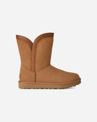 UGG Classic Short Lunara Boot f&uuml;r Damen in Brown, Gr&ouml;&szlig;e Wolle