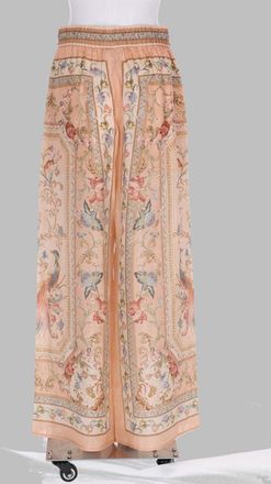 Zimmermann Womens Printed Silk Trousers Multicolour