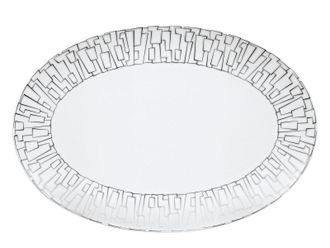 Rosenthal TAC Gropius Skin Platin Platte 34 cm