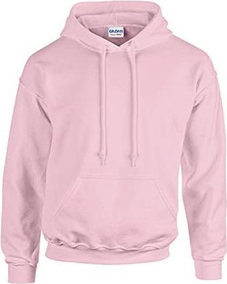 Gildan Pull à capuche pour homme 50/50 Sweat à capuche 18500 - Uni - Rose - Large