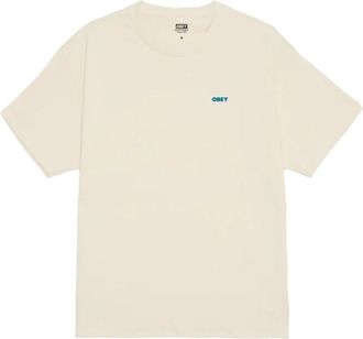Obey Homme, Tops, Beige, Taille: XL T-shirt graphique