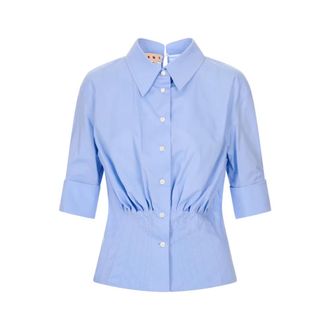 Marni Damen, Blusen & Hemden, Blau, MGr&ouml;&szlig;e