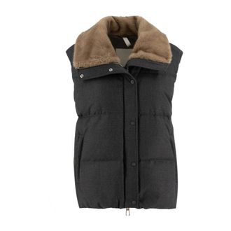 Duno Elegante Wollweste - - Jackets - Damen - Grau - L