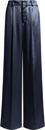 Alberta Ferretti Femme, Pantalons, Bleu, Taille: 42 FR Pantalone