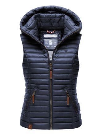 Navahoo Damen Steppweste Shadaa - Leichte Weste mit Abnehmbarer Kapuze