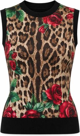 Dolce & Gabbana Strick-Top - - Knitwear - Damen - Mehrfarbig - 2XS