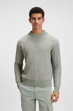HUGO BOSS Strickpullover Avac mit gesticktem BOSS Logo
