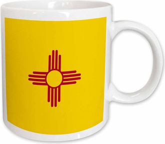 Generic Trinkbecher Flagge Von New Mexico - Usa Mit Griff Keramik Teetasse Minimalistisch Tasse F&uuml;r B&uuml;ro Freundin Tee