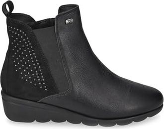Valleverde Bottines Femme VS10314W Cuir Noir Chaussures Casual, Noir, 35 EU