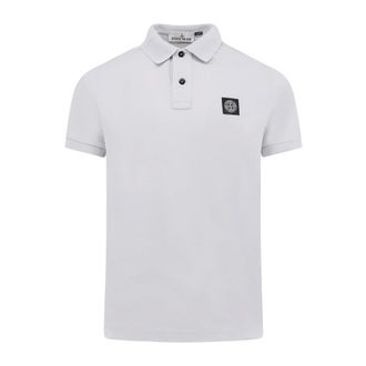 Stone Island Homme, Tops, Bleu, Taille: L Polo Bleu avec Patch Logo
