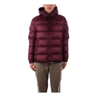 Afterlabel Homme, Vestes, Rouge, Taille: M Manteau Bordeaux &agrave; Capuche avec Poches &agrave; Fermeture &Eacute;clair