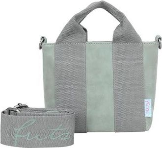 Fritzi Aus Preu&szlig;en Fritzi Bini Vintage Salbeilini Sac bandouli&egrave;re en similicuir Femme Sac &agrave; bandouli&egrave;re Festival Ville vegan sangle webbing r&eacute;glable 15,5 x 20 x 7 cm, Ve