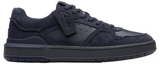 Clarks Premium Herren Courtlite2 Lo Sneaker, Marineblau (Veloursleder), 44 EU