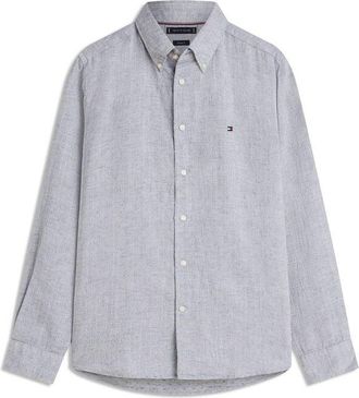 Tommy Hilfiger Herren Hemd aus Leinen-Mix