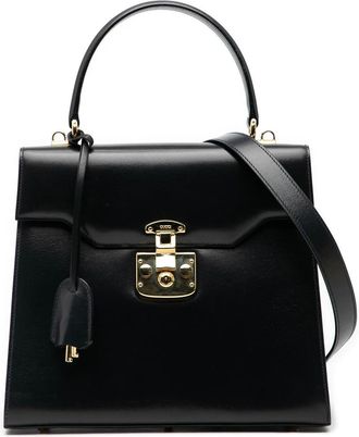 Gucci Hobo Bags - Calfskin Lady Lock Satchel - Gr. unisize - in Schwarz - f&uuml;r Damen