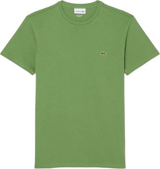 Lacoste Homme, Tops, Vert, Taille: 3XS T-shirt en coton Pima
