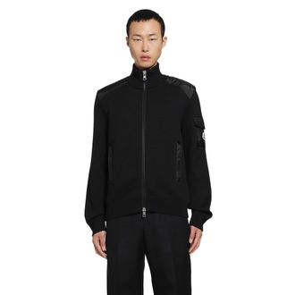 Moncler Padded Wool Zip-Up Cardigan
