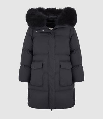 Yves Salomon Doudoune Noir