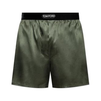 Tom Ford Boxershorts mit Logo - - Underwear - Herren - Gr&uuml;n - S