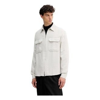 A|X Armani Exchange Surchemise en coton - Homme - Vestes - Beige - Taille: S