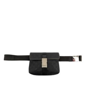 Gucci Pre-owned Canvas Belt Bag - - Pre-owned - Damen - Schwarzk - ONE SIZE