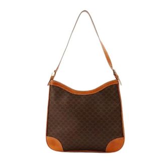 Celine Pre-owned Le Hobo Macadam - Femme - Pre-owned - Brun - Taille: ONE Size