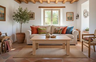 Ridgevalley home24 Couchtisch I 105 x 44 x 75cm Beige