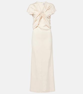 Tove Maxikleid Tova aus Crêpe