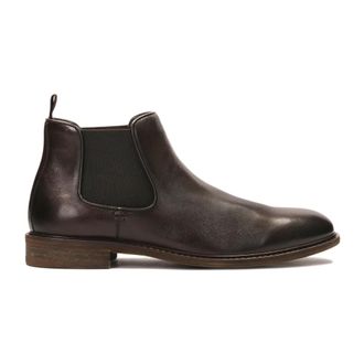 Kazar Braune Leder-Slipper-Hausschuhe - - Shoes - Herren - Braun - 42 EU