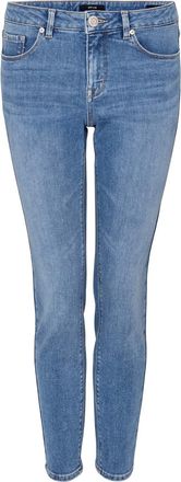 OPUS Damen Skinny | Skinny Jeans ELMA Ocean Blue Low Rise mit Stretch-Anteil Ocean Blue Washed, 38 L32