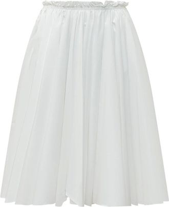 Ami Femme, Jupes, Blanc, Taille: 38 FR Midi Corolla Skirt