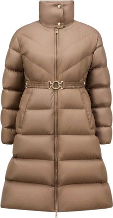 Moncler Femme, Manteaux, Brun, Taille: 42 FR Manteau en duvet Brou