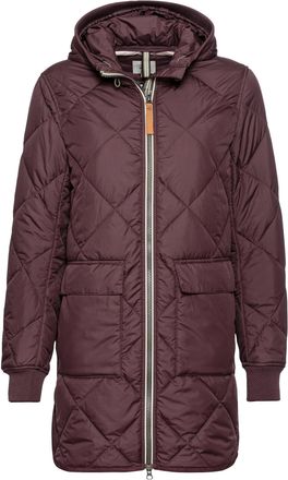 Camel Active Damen Steppmantel aus recyceltem Polyester Dunkelrot, womenswear-36
