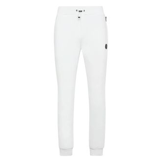 Plein Sport Homme, Pantalons, Blanc, Taille: L Pantalon de jogging