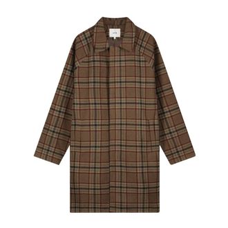 Arte Cappotto Check Plaid - - Coats - Herren - Braun - L