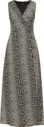 Faina Maxikleid mit Leoprint Damen Grau Leo