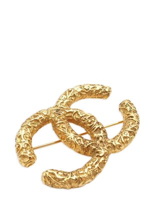 Chanel broche CC (1993) - Or