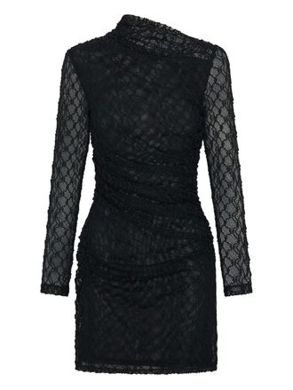 Nicholas robe courte Glenda &agrave; manches longues - Noir