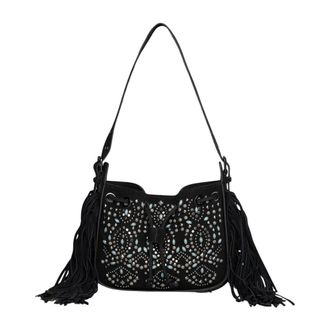 Alma En Pena Schultertasche Nieten - - Bags - Damen - Schwarzk - ONE SIZE