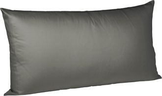 Fleuresse Fleuresse Colours Kissenbezug, Mako Satin, Steingrau, 80 x 80 cm