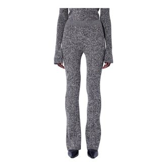 Sportmax Velo Wool Pants - Femme - Pantalons - Brun - Taille: 40 FR