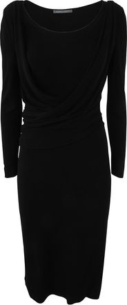 Alberta Ferretti Knielanges Kleid - Schwarz