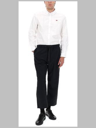 Maison Kitsun&eacute; Technical Polyamide Trousers - Black