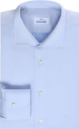 Alessandro Gherardi Unifarbenes Hemd in Twill-Qualität, Regular Fit in